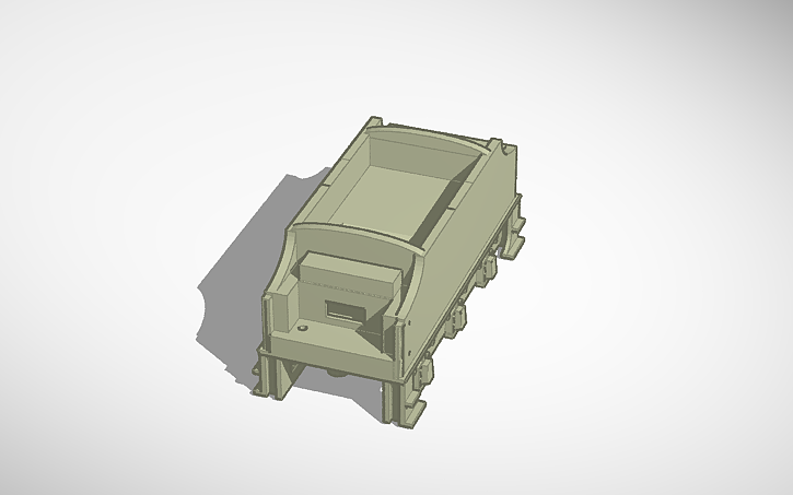 3D design Fowler tender - Tinkercad