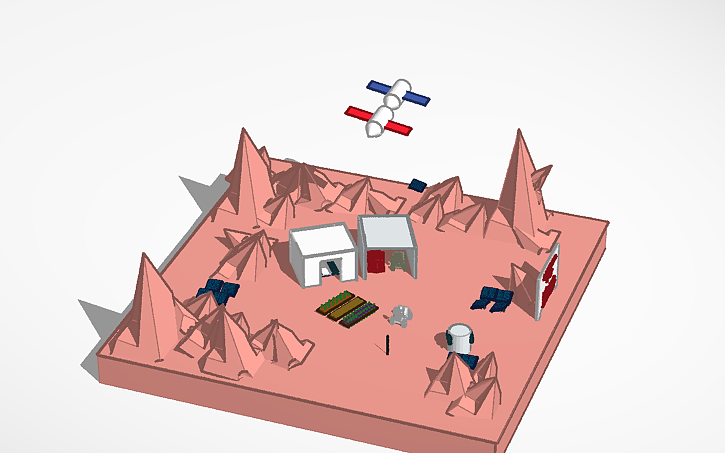 3D design Mars camp - Tinkercad