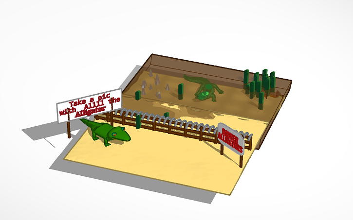 3D design Alligator - Tinkercad