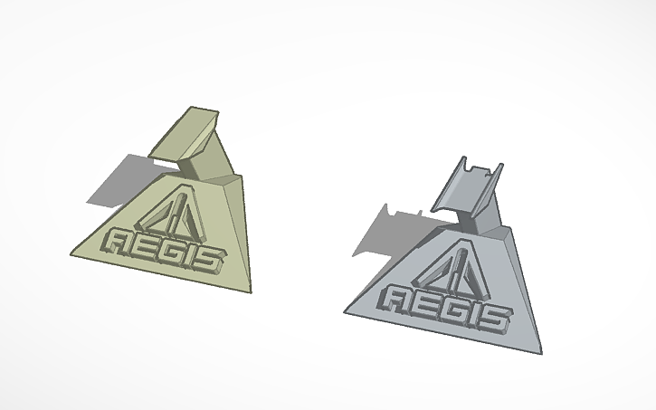 3D design Aegis stand | Tinkercad