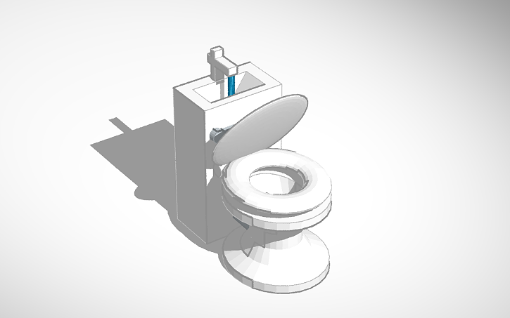 3D design トイレ Rest room - Tinkercad