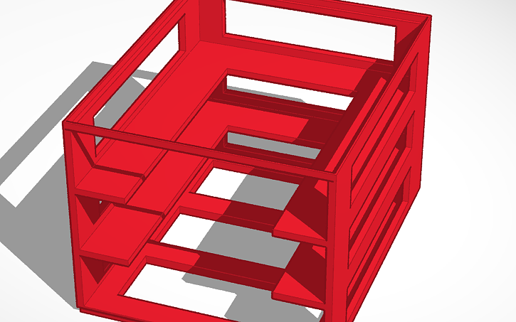 3d Design Hard Disk Rack Tinkercad
