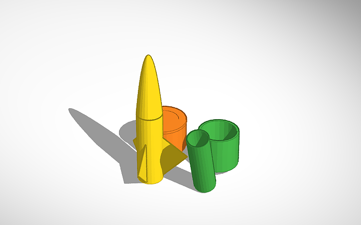 3D design rocket launcher | Tinkercad