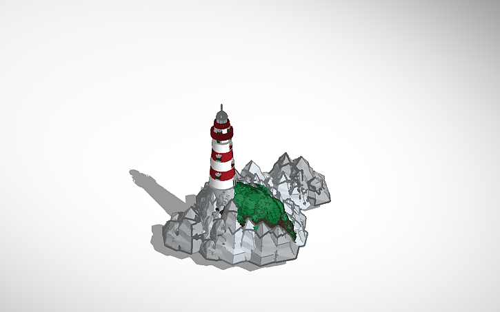 3D design The Lone Lighthouse - Tinkercad