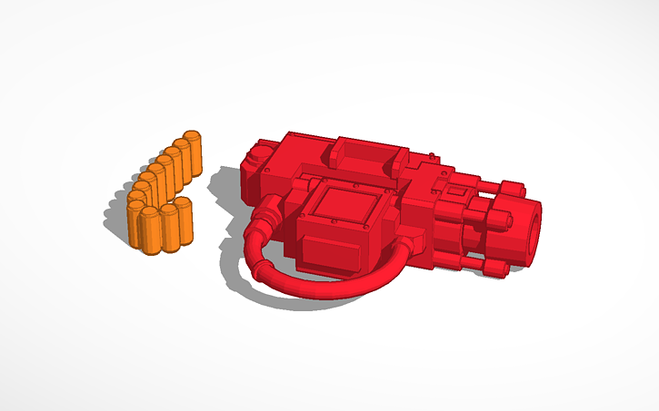 3D design Dreadnought Frag Cannon - Tinkercad