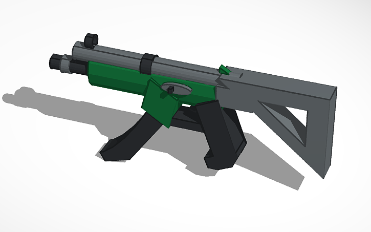 3D design Fortnite SMG (MP5) - Tinkercad