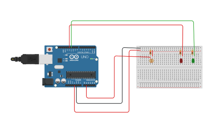 Circuit design Assignment 4 level 1 - Tinkercad