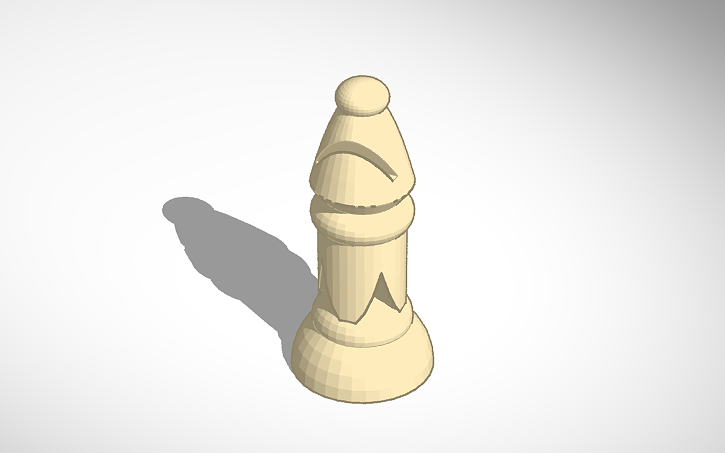 3D design Bishop - Tinkercad