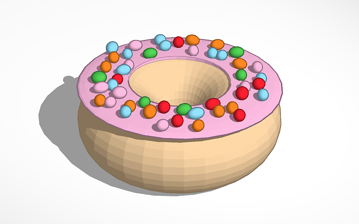 3D design donut #1 | Tinkercad
