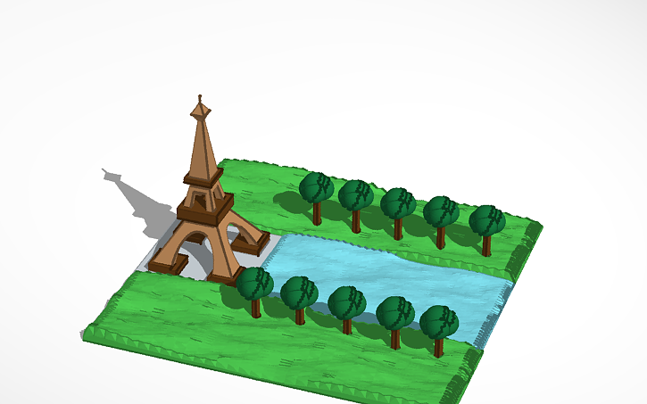 3d Design Eiffel Tower Tinkercad 