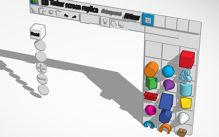 3D design Tinker screen replica | Tinkercad