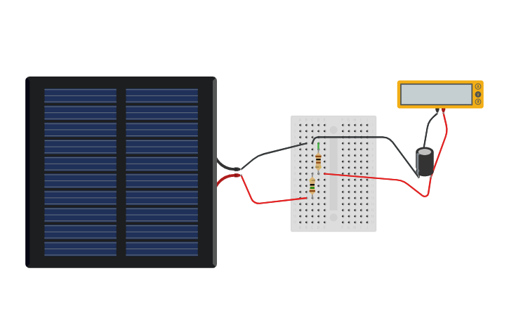 Circuit design Solar Circuit Full Sun - Tinkercad