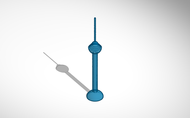 3D design Borj -e Milad Building - Tinkercad