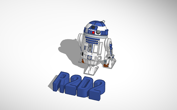 3D design R2D2 - Tinkercad