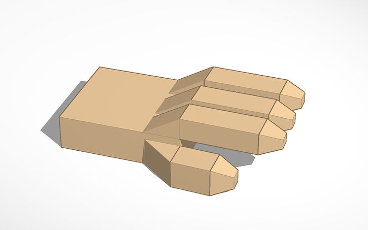 3D design Hand - Tinkercad