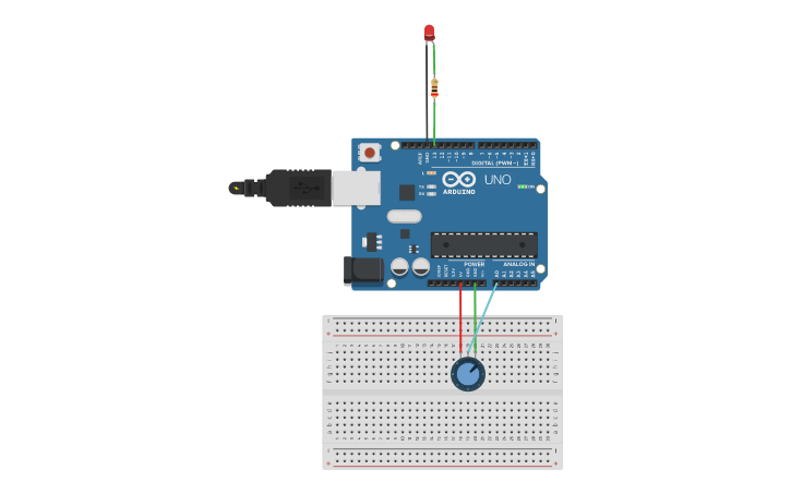 Circuit design 5b_Analog Input_Analog Read - Tinkercad