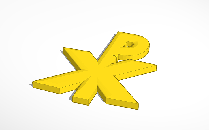 3D design Chi Rho - Tinkercad
