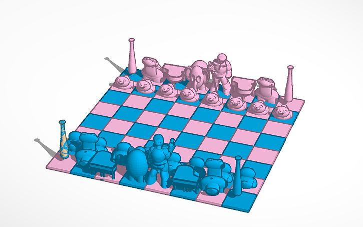 3D design Madeline's chess set | Tinkercad