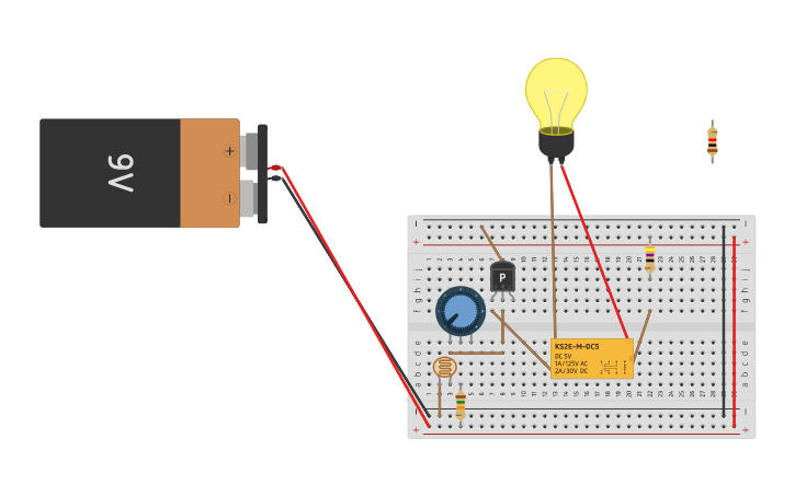 Circuit Design Lampara Con Fotoresistencia Tinkercad