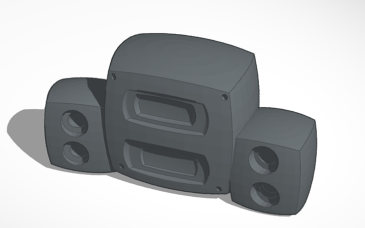 3D design fnf speaker - Tinkercad