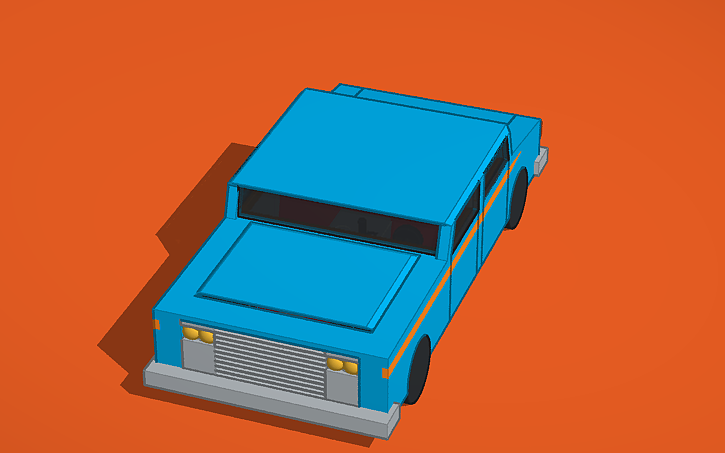 3D design A 2nd Attempt at a Muscle Car - Tinkercad