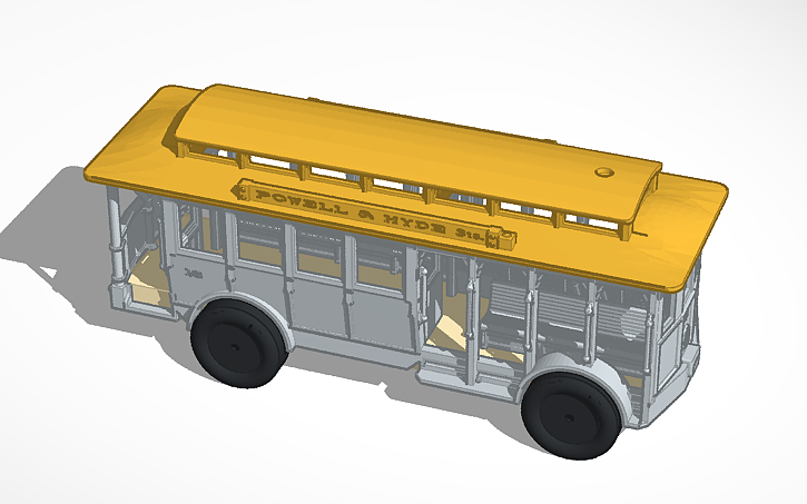 3D design Trolley Pinewood Derby | Tinkercad