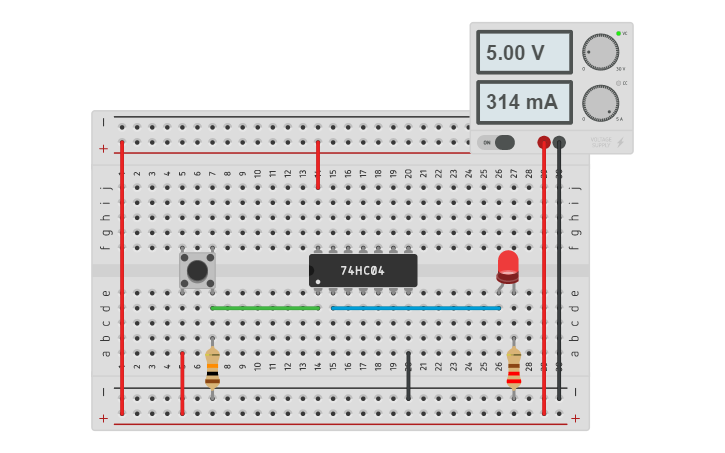 Circuit design Projeto aula 1 - Tinkercad