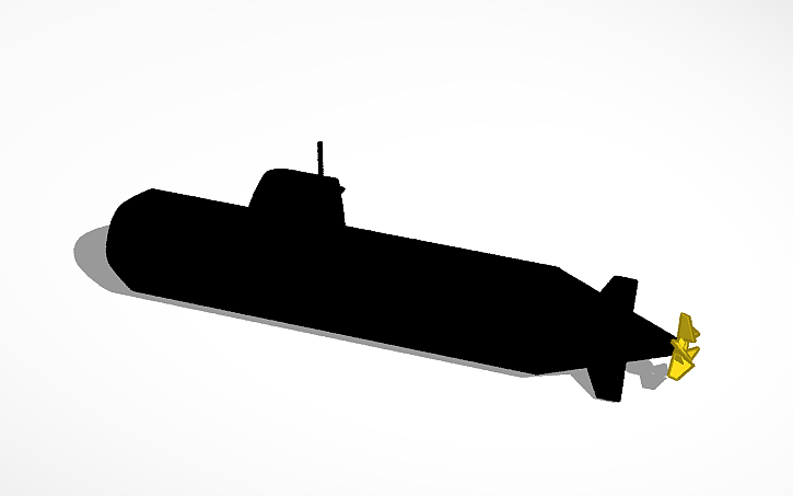 3d Design Submarino Tinkercad 