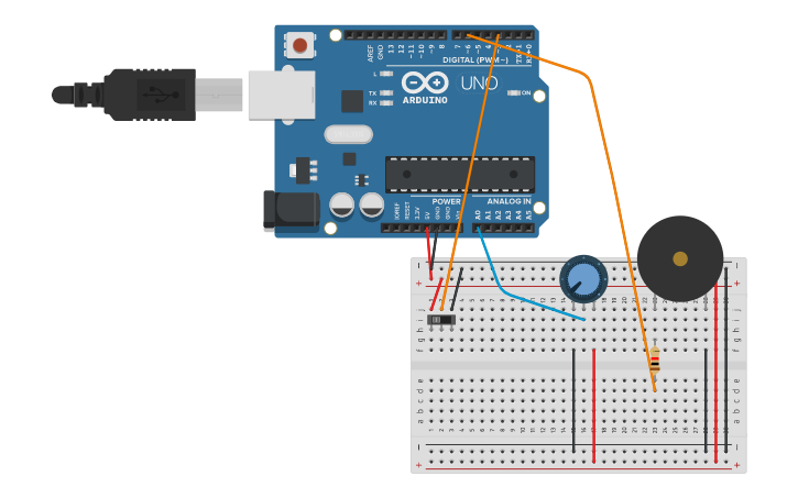 Circuit Design Arduino Melody Tinkercad