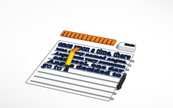 3D design writing | Tinkercad