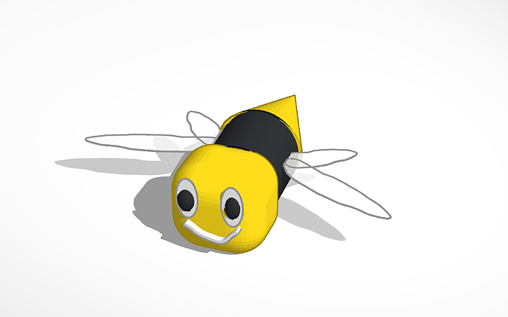 3D design curved bee origin | Tinkercad