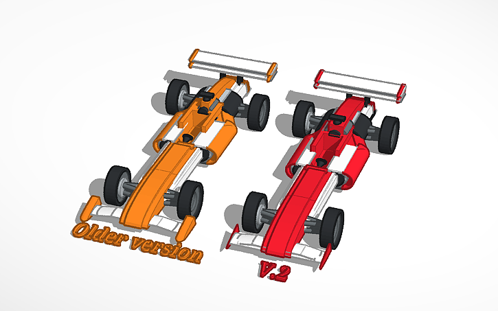 3D design F1 style car | Tinkercad