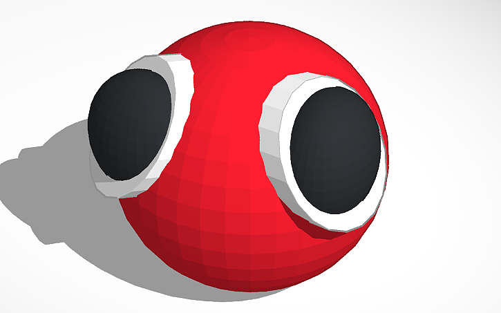 3D design red rainbow friends - Tinkercad