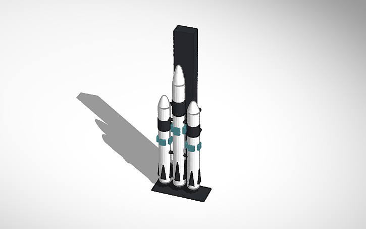 3D design Falcon Heavy | Tinkercad