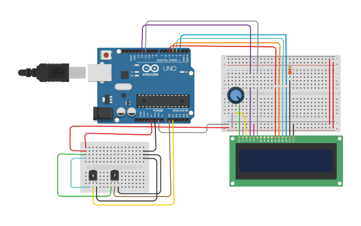 Circuit design curso 13 proyecto arduinos | Tinkercad