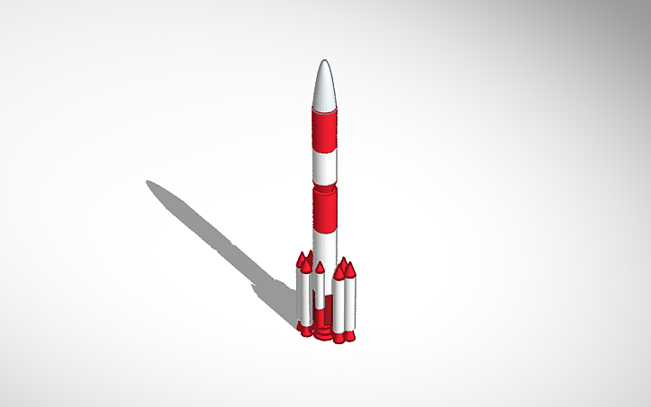 3D design PSLV ROCKET 3D MODEL - Tinkercad