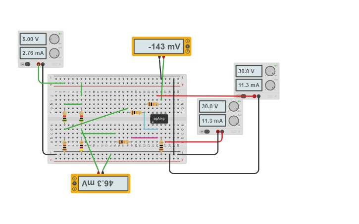 Circuit design Süper Pozisyon Devresi Deney 6 | Tinkercad