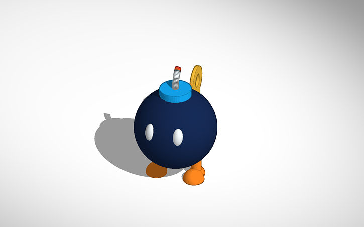 3D design Mario World Bobomb - Tinkercad