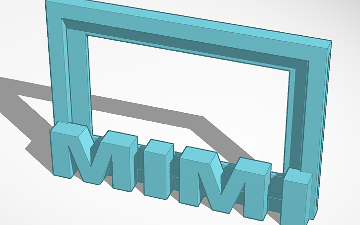 3D design MIMI PHOTO FRAME - Tinkercad