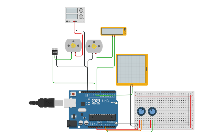 Circuit design 1.PWM_DC motor | Tinkercad
