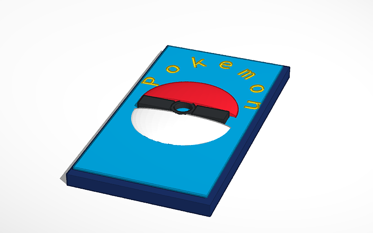 3D design pokemon card # pokemon card - Tinkercad