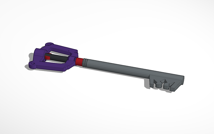 3D design Dark Sora's Key Sword - Tinkercad