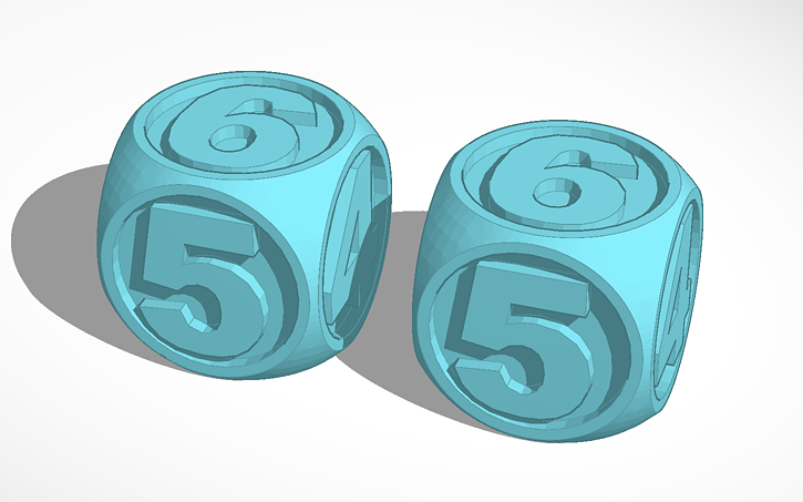 3D design Dice | Tinkercad