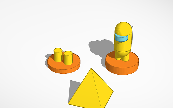 3D design Among Us - Tinkercad