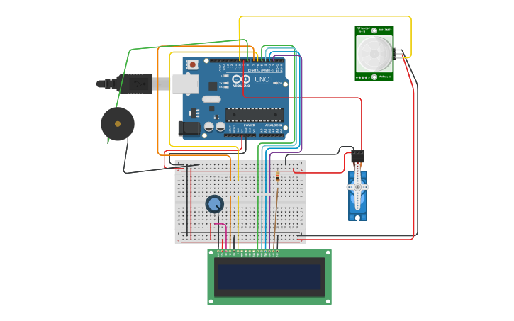 Circuit design Larm | Tinkercad