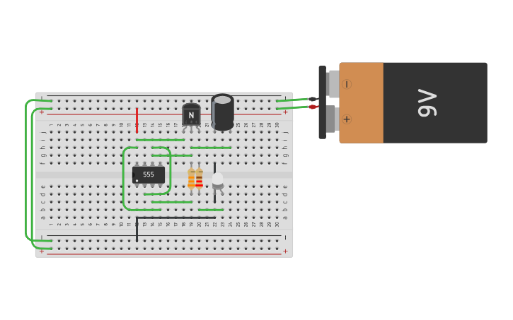 Circuit design PROYECTO TRANSISTOR BC547B - Tinkercad