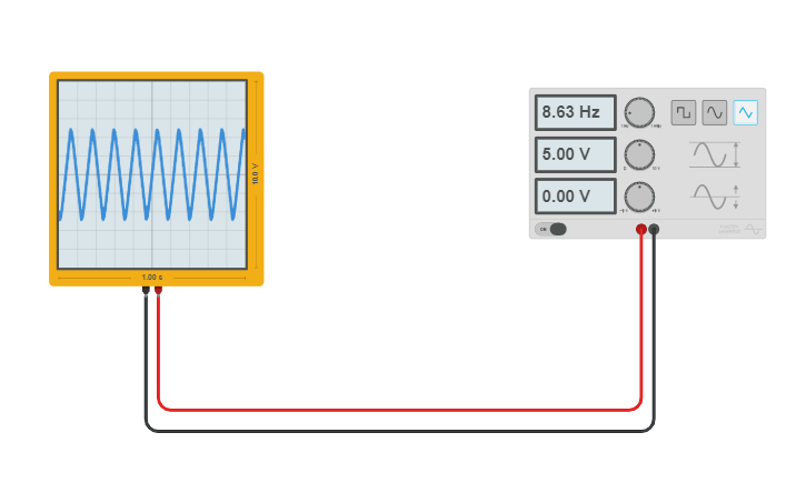 Circuit design Triangle Waveform - Tinkercad