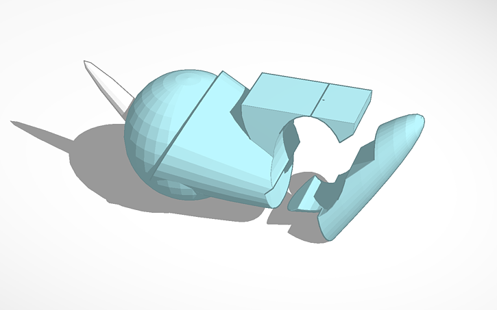 3D design derpy narwhal - Tinkercad