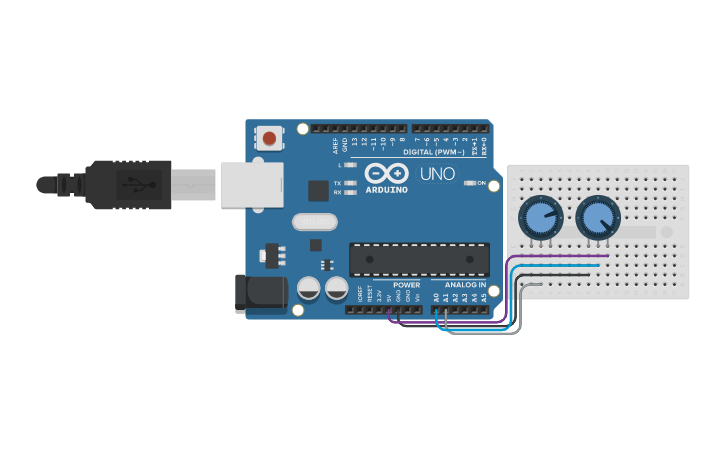 Circuit design D8 | Tinkercad