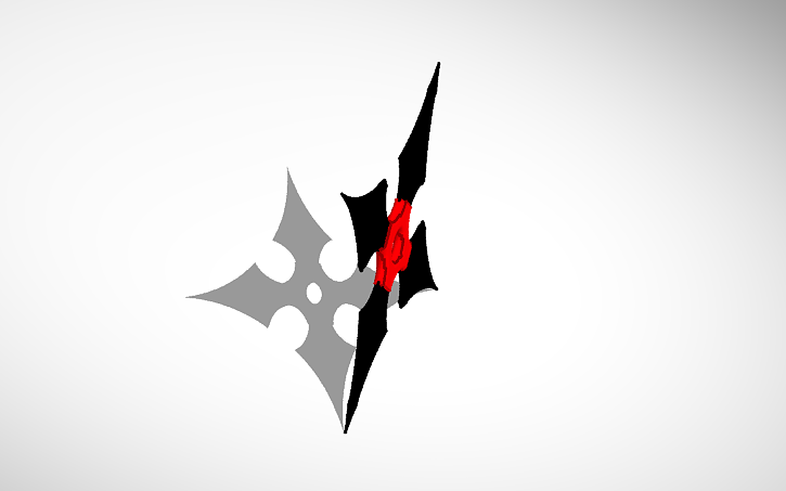 3D design throwing star - Tinkercad